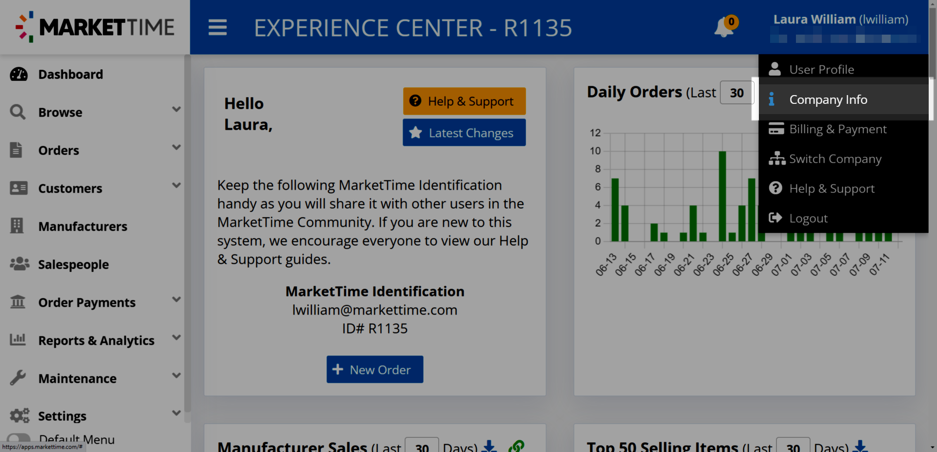 Creating Direct Orders – MarketTime Support Center